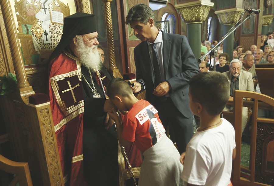 Ο Αρχιεπίσκοπος στον Τίμιο Σταυρό Κυψέλης (εικόνες)