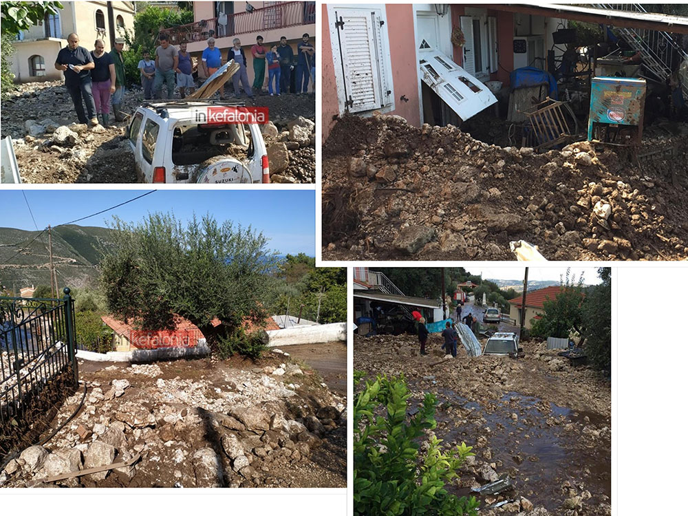 Εικόνες καταστροφής στην Κεφαλονιά από το πέρασμα της κακοκαιρίας: Η ...