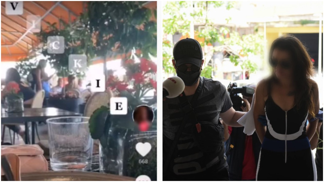 Η στιγμή που η «παρουσιάστρια» πετάει νερό στον Ν. Χαρδαλιά – Δείτε το ...