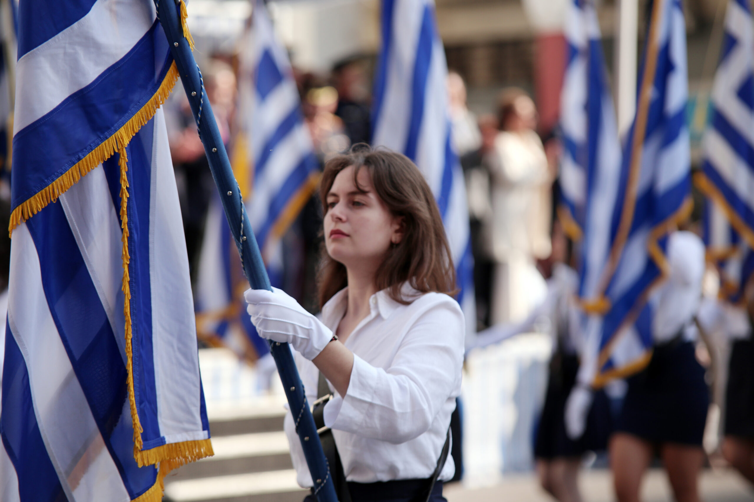 Εικόνες από την μαθητική παρέλαση στο κέντρο της Θεσσαλονίκης