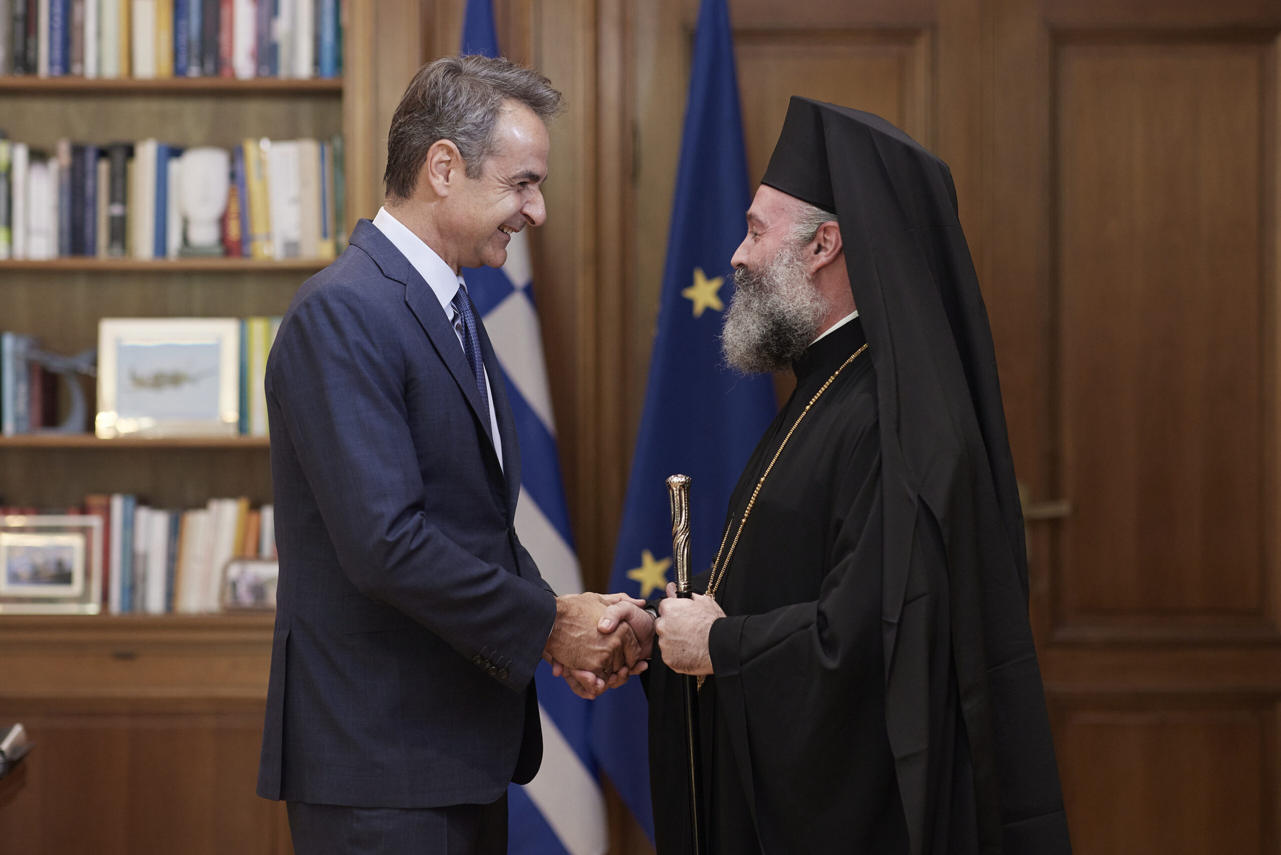 Συνάντηση Κ. Μητσοτάκη με τον Αρχιεπίσκοπο Αυστραλίας Μακάριο – Ο ...