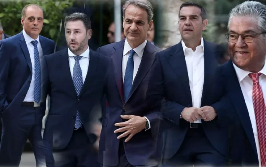 Σε θέσεις μάχης οι πολιτικοί αρχηγοί με το βλέμμα στις κάλπες ...