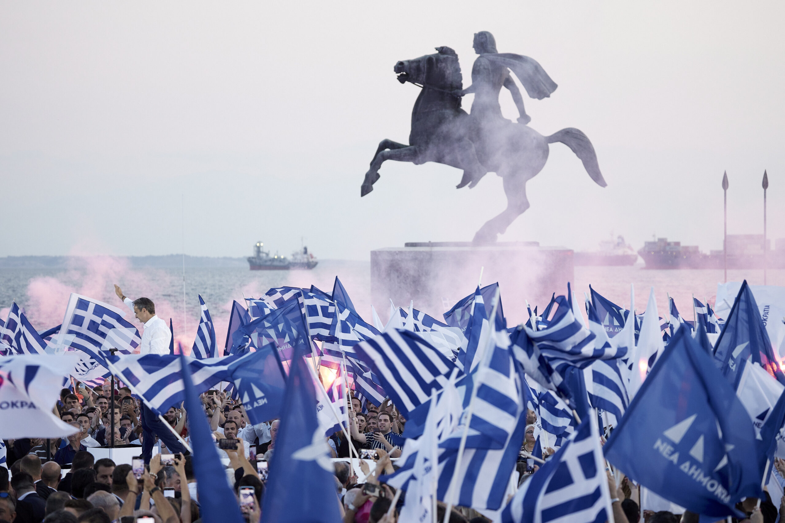 Εκλογές 2023: Μήνυμα Μητσοτάκη (κατά της) Νίκης από τη Θεσσαλονίκη ...