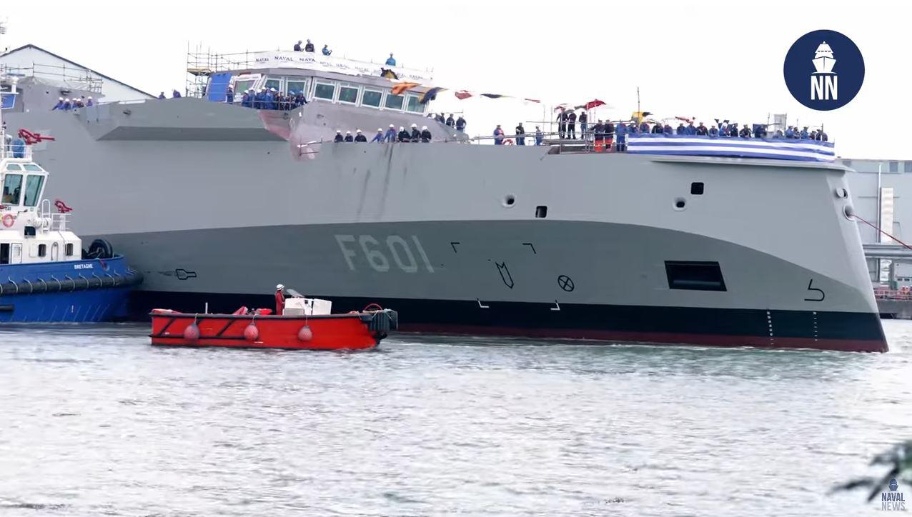 Στη θάλασσα η «State of Art» πρώτη Ελληνική φρεγάτα Belharra F-601 ...