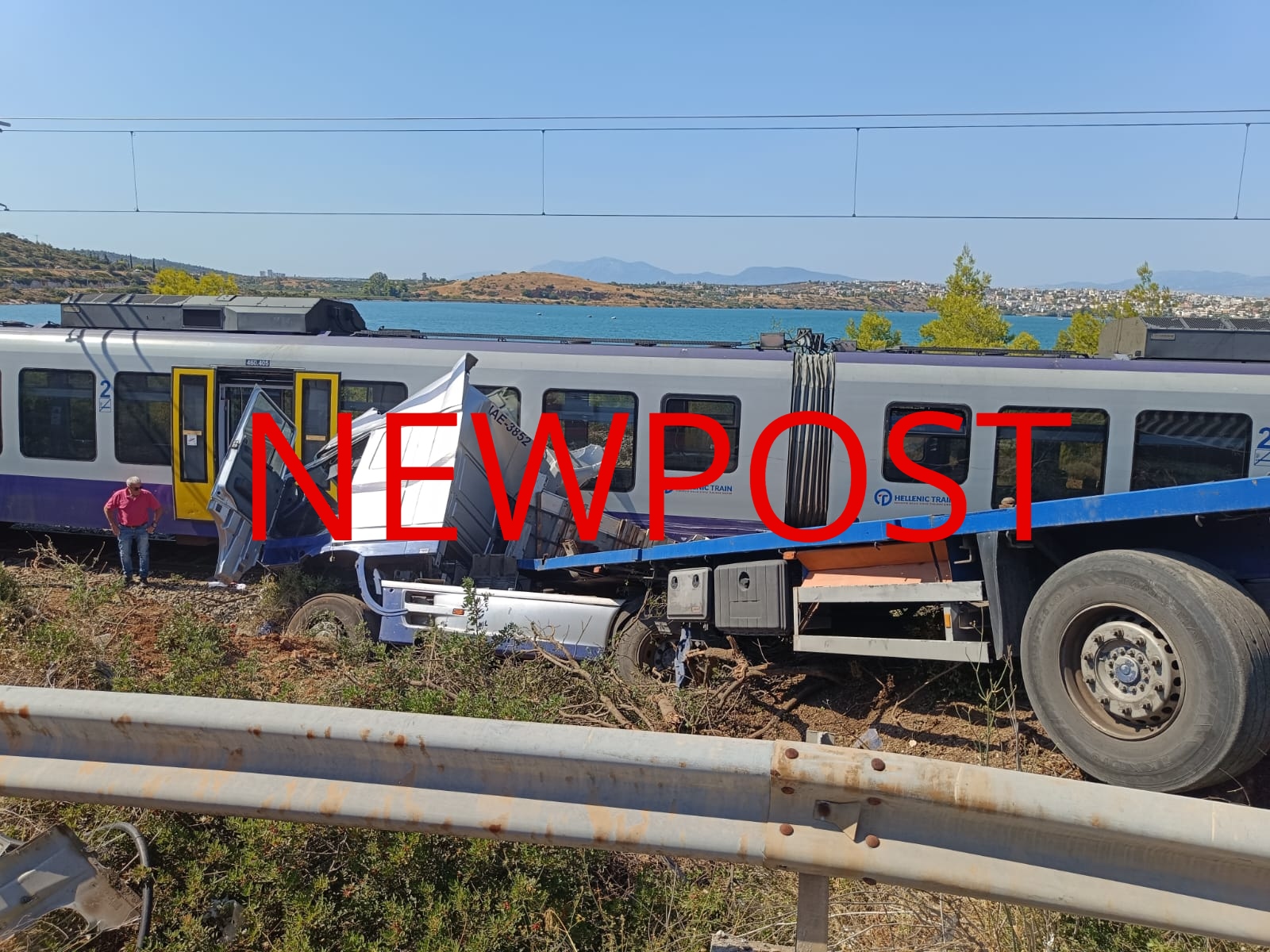 Αυλίδα: Φορτηγό συγκρούστηκε με τρένο με 130 επιβάτες – Τρεις ελαφρά ...