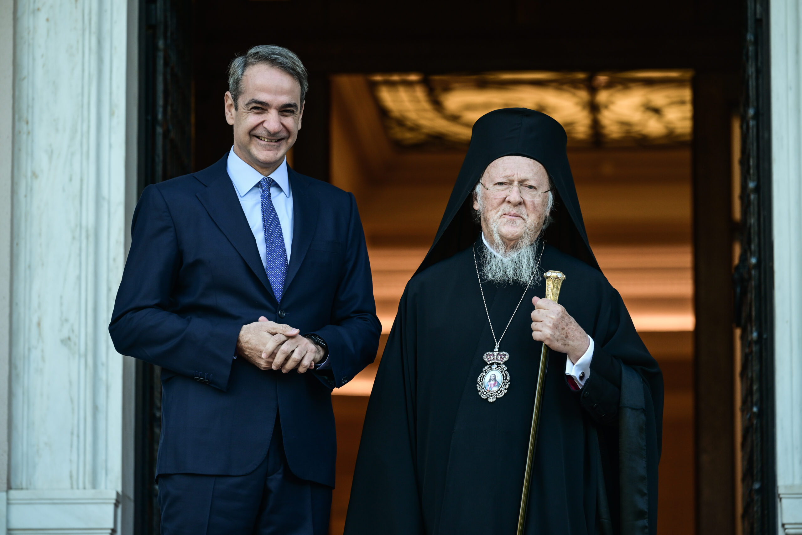 Συνάντηση του Κυριάκου Μητσοτάκη με τον Οικουμενικό Πατριάρχη κ.κ ...