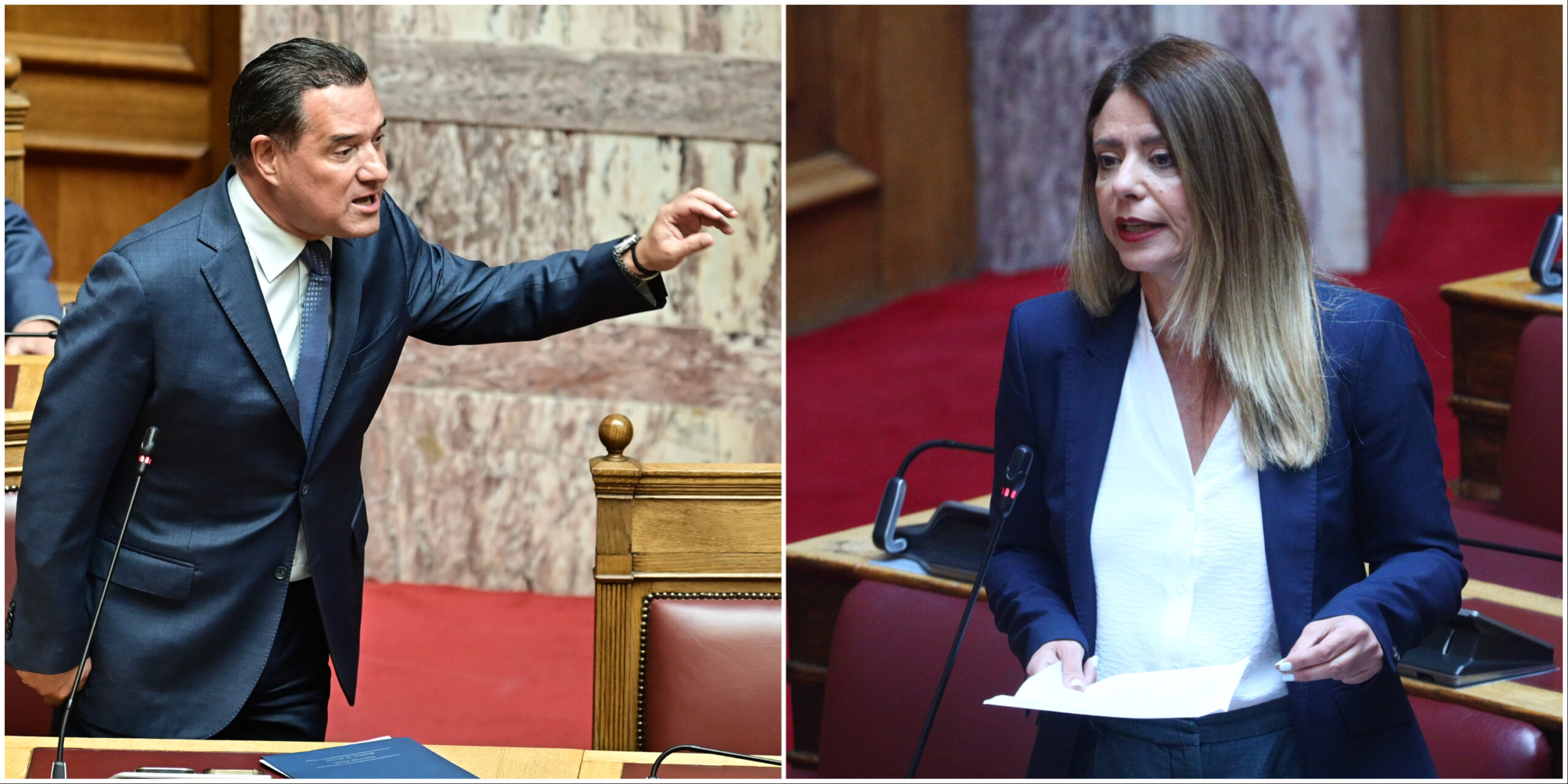 Ένταση στη Βουλή: Σφοδρή αντιπαράθεση Άδωνι Γεωργιάδη – Βιβής Δάγκα για ...